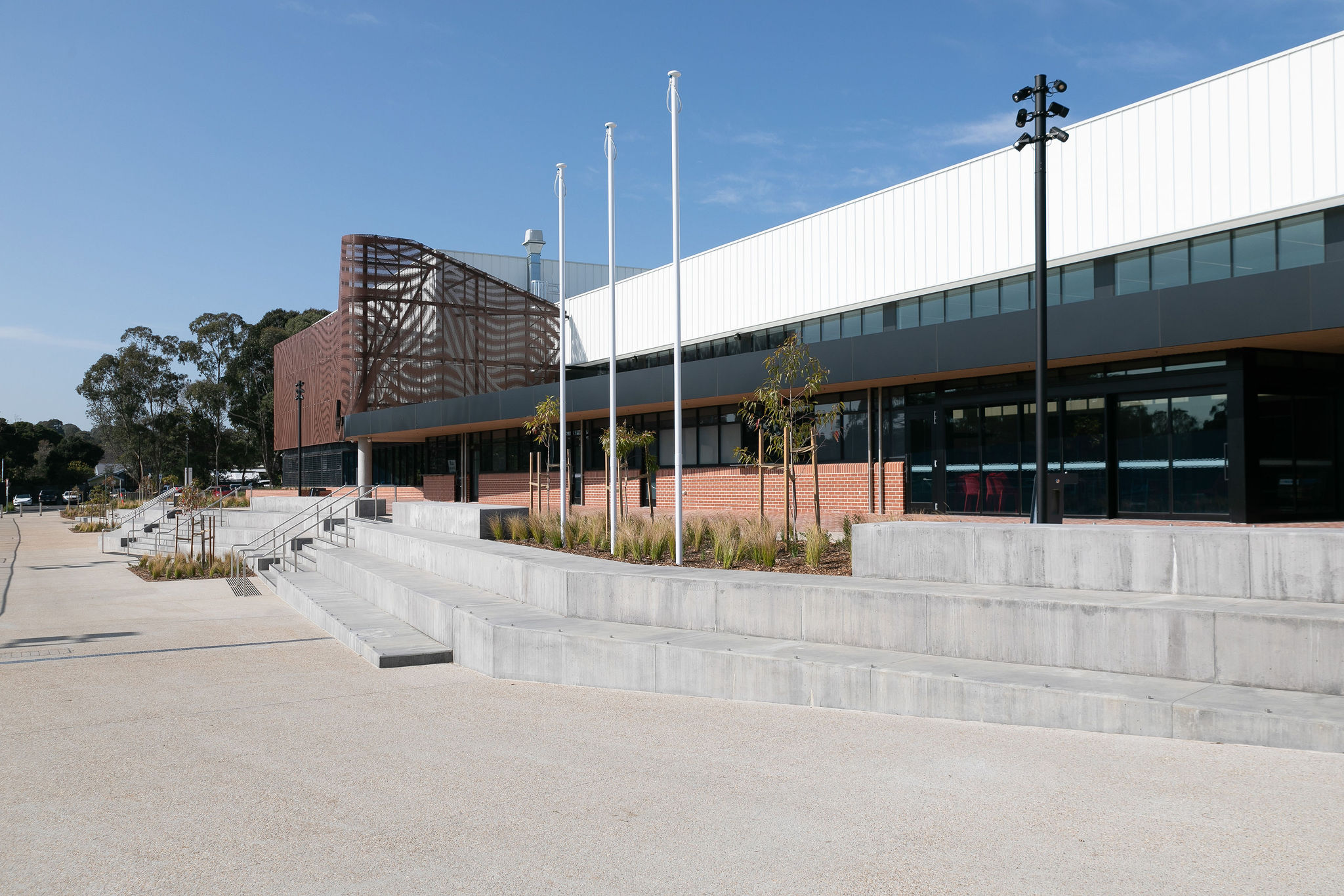 Insitu Tiered Concrete Bench Seating - Enhancing Public Spaces